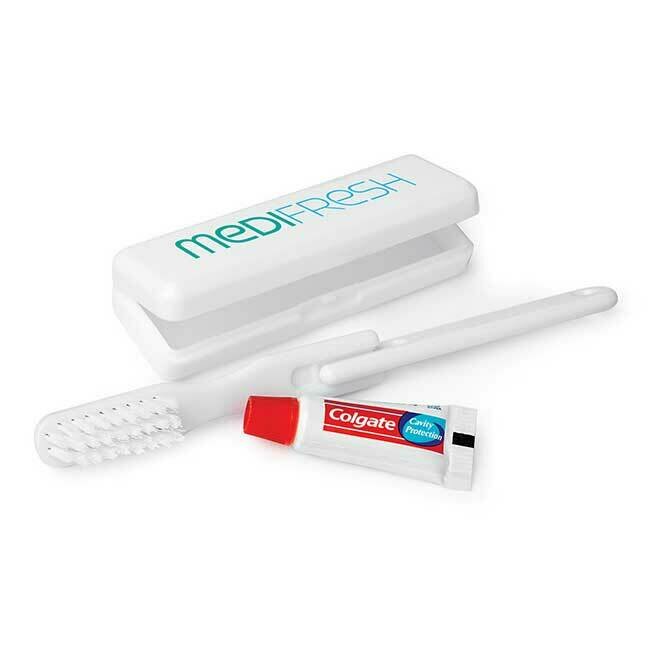 White Travel Toothbrush Sets With Colgate Toothpastes | Toothbrushes ...
