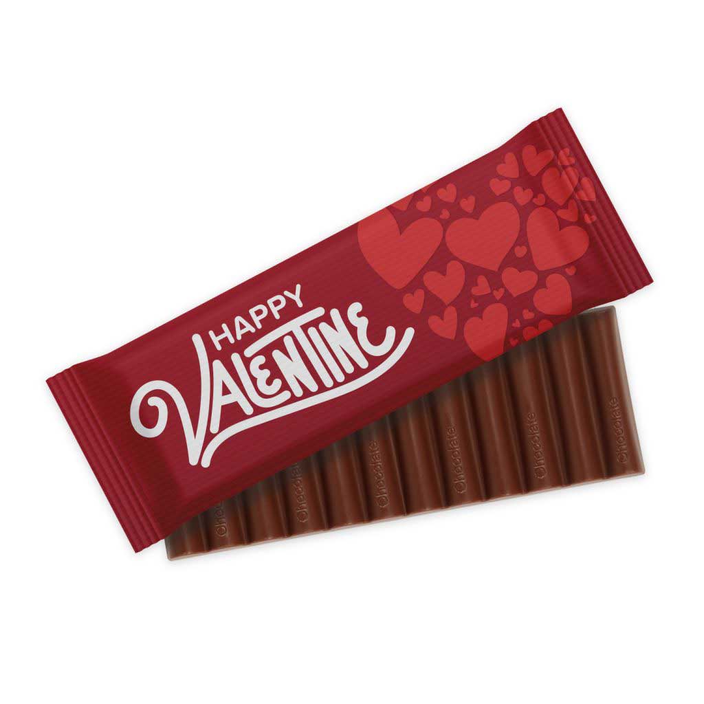 12 Baton Valentines Chocolate Bars | Chocolate Bars | Redbows Ltd