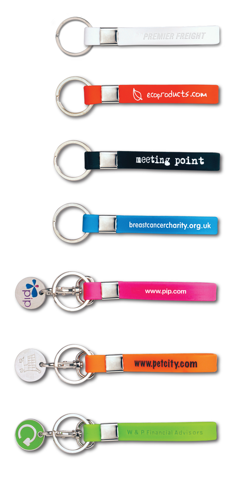 Silicon Trolley Coin Keyrings | Keyrings | Redbows Ltd