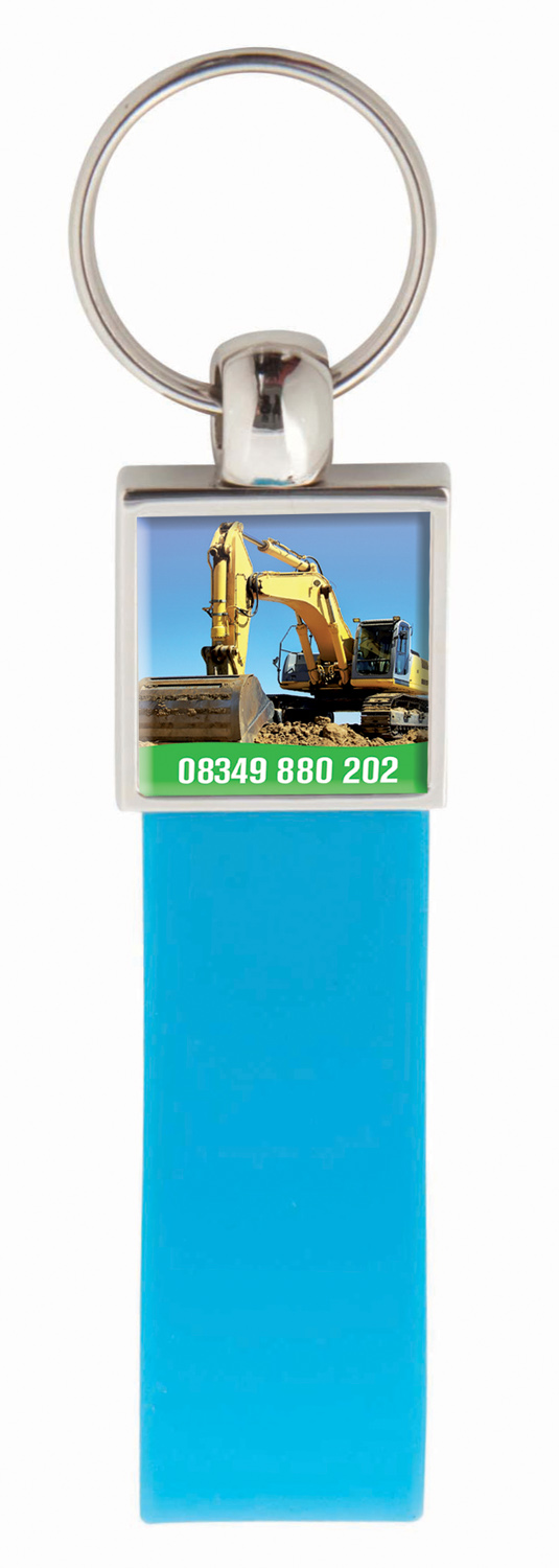 Promotional Silicone Loop Keyrings Printed With A Logo