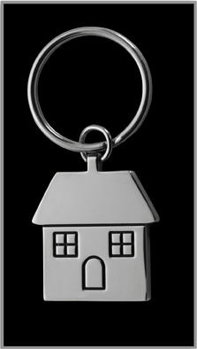 House Shaped Key Holders | Keyrings | Redbows Ltd