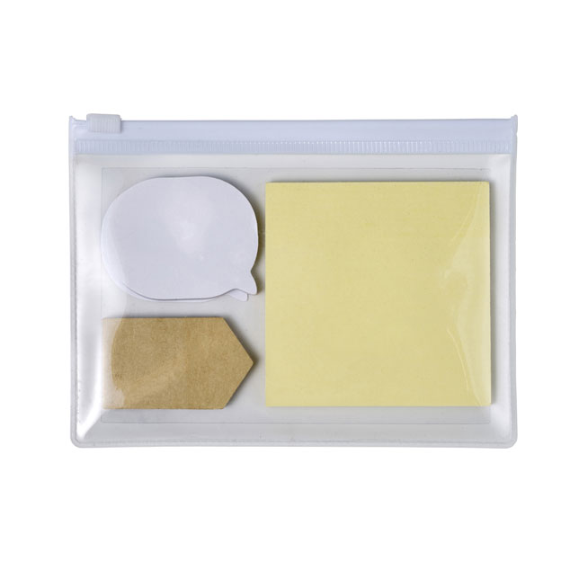 Pouch With 3 Types Of Sticky Notes | Sticky Notes | Redbows Ltd