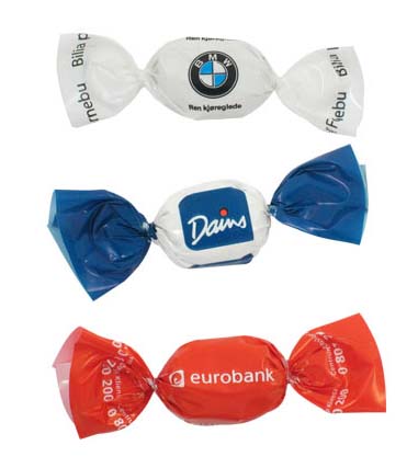 Individually Wrapped Promotional Sweets Branded With Your Logo