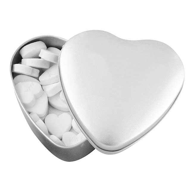 Large Tin with Heart Mints | Mints | Redbows Ltd